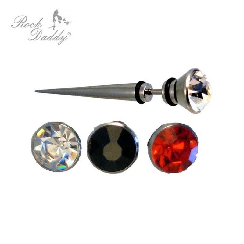 Pendientes Falso Dilata Pincho Cristal — Camden Shop