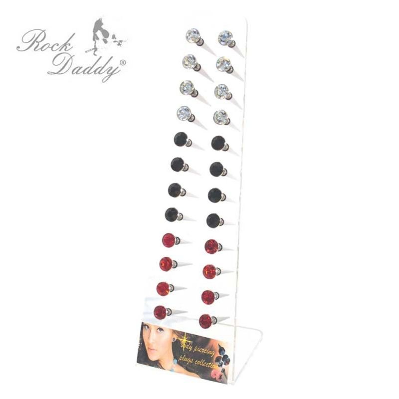 Pendientes Falso Dilata Pincho Cristal — Camden Shop